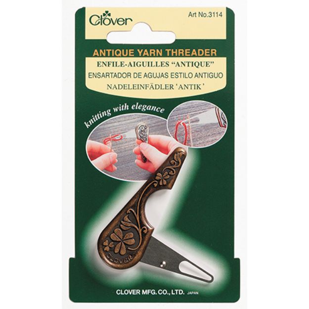 Cottage Flair. Clover Yarn Needle Threader Antique